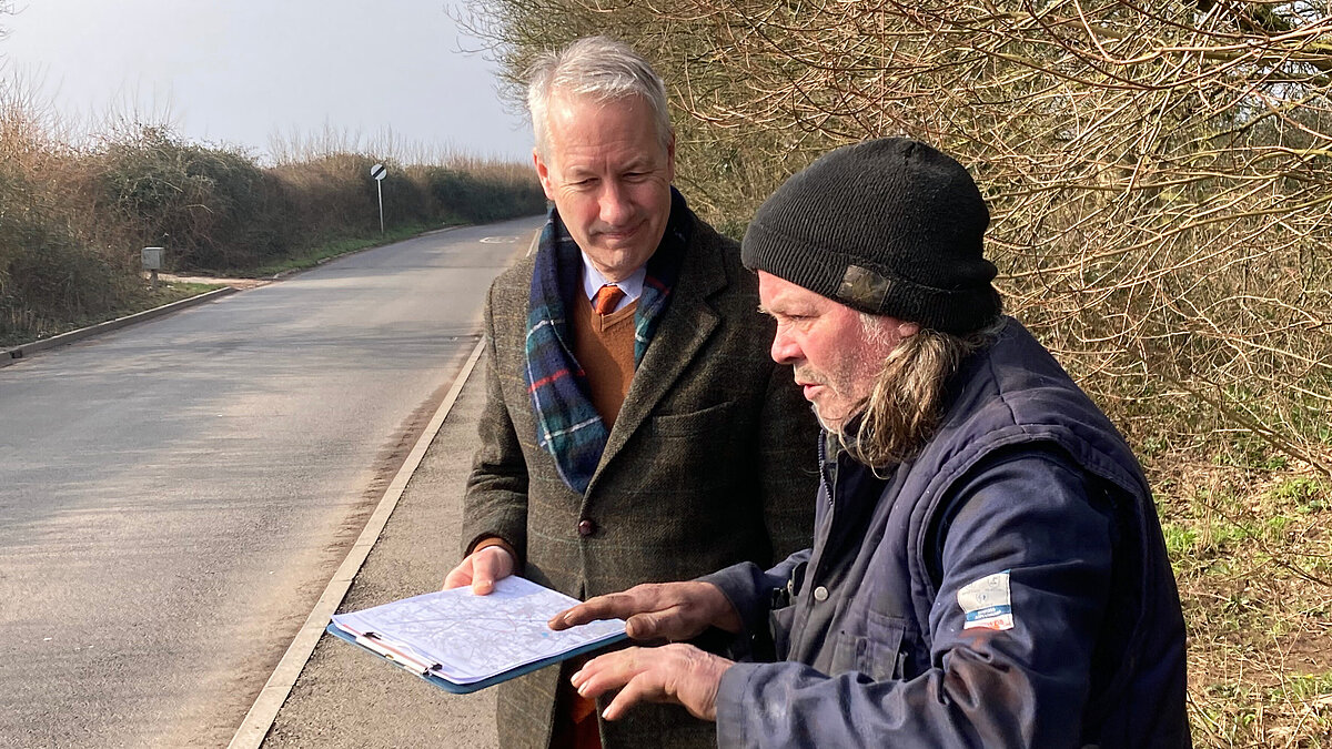 Gideon Amos MP visits villages hit by flooding - Taunton and Wellington ...